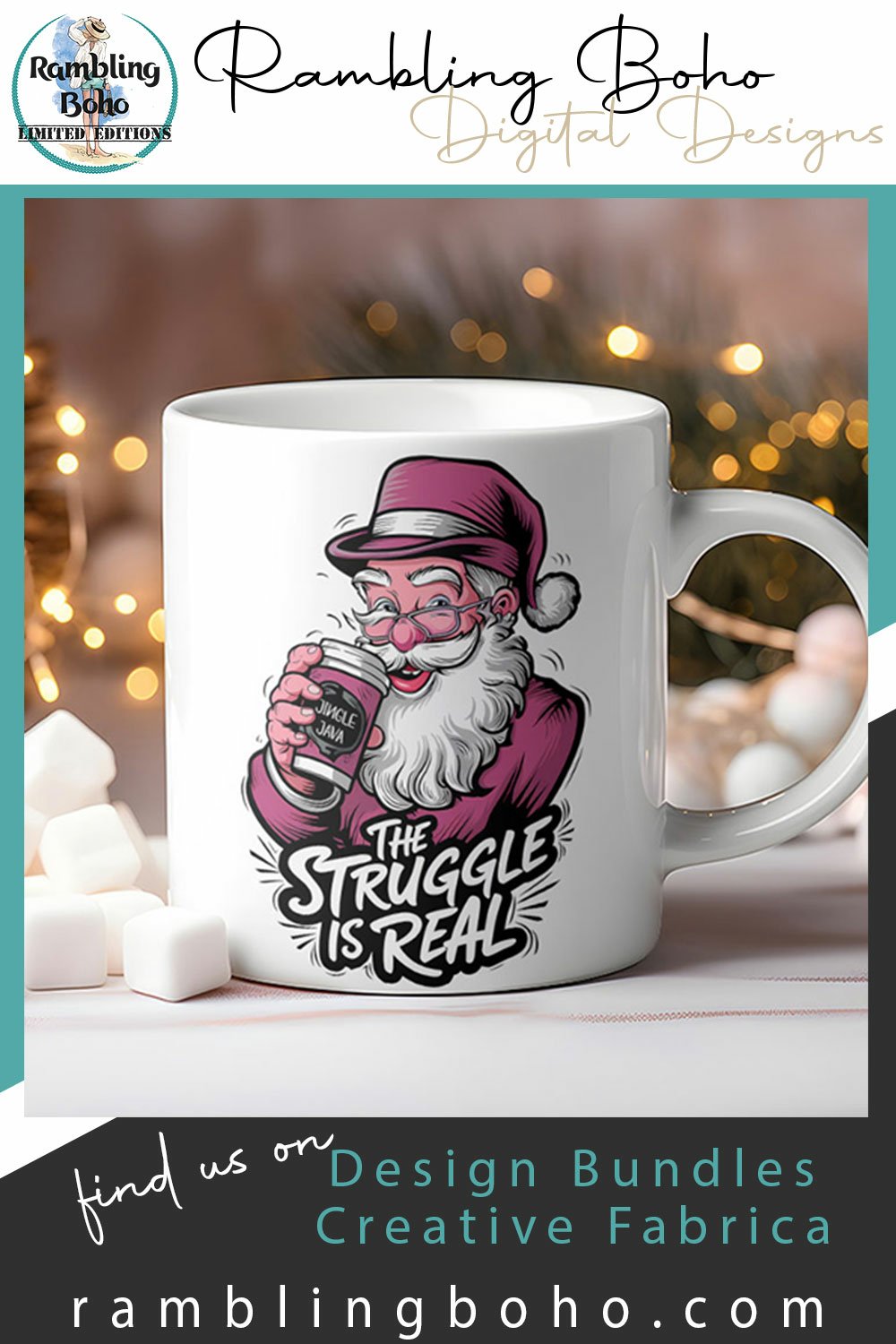 The Struggle Is Real Jingle Java Santa