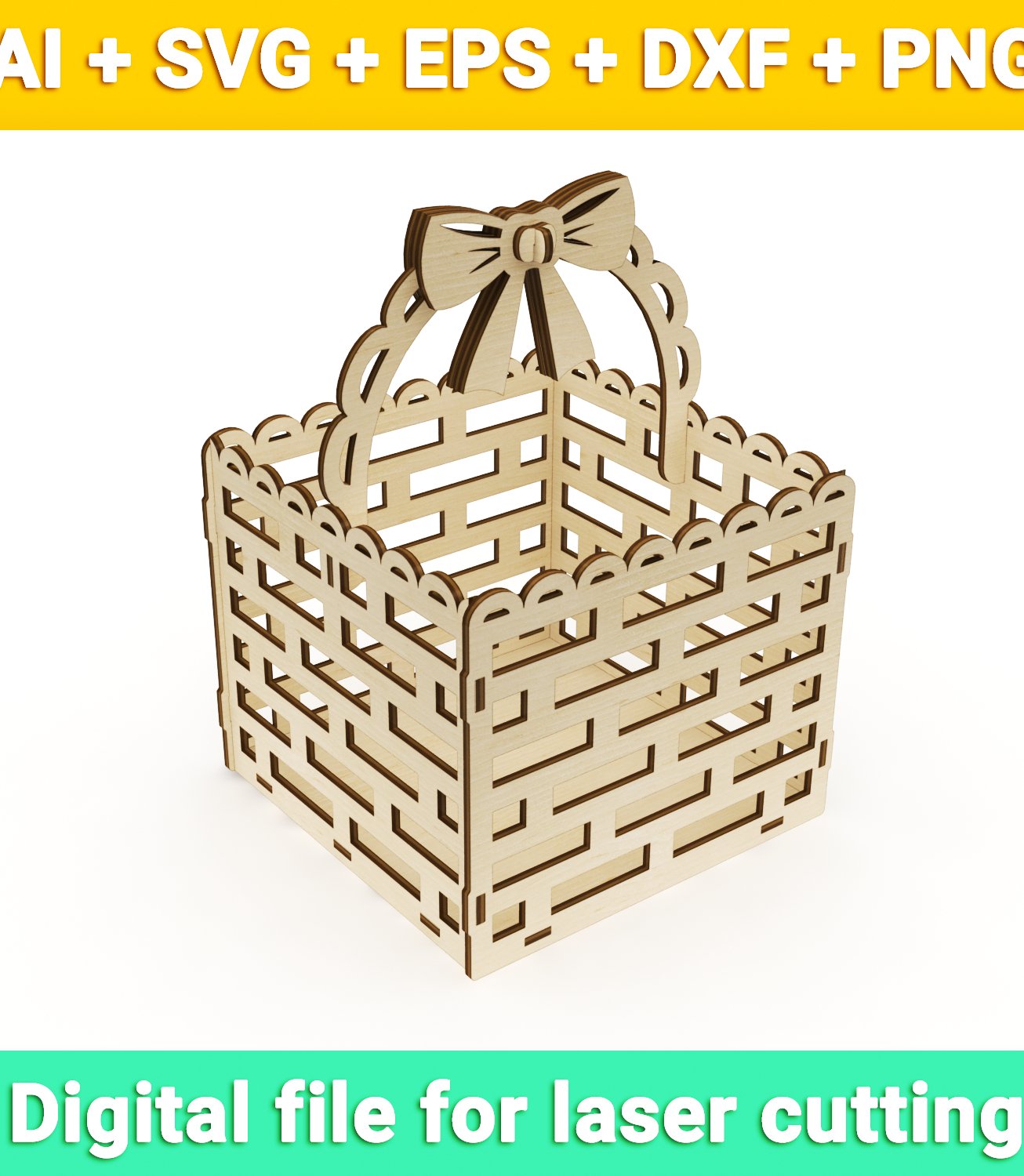 Basket "Wall" vector for CNC svg vector file