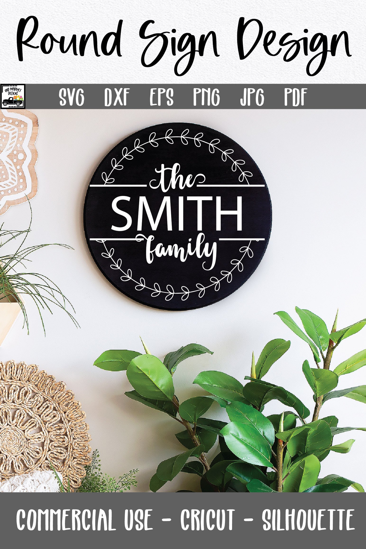 Family Name SVG File | Family Monogram Sign SVG (1372775)