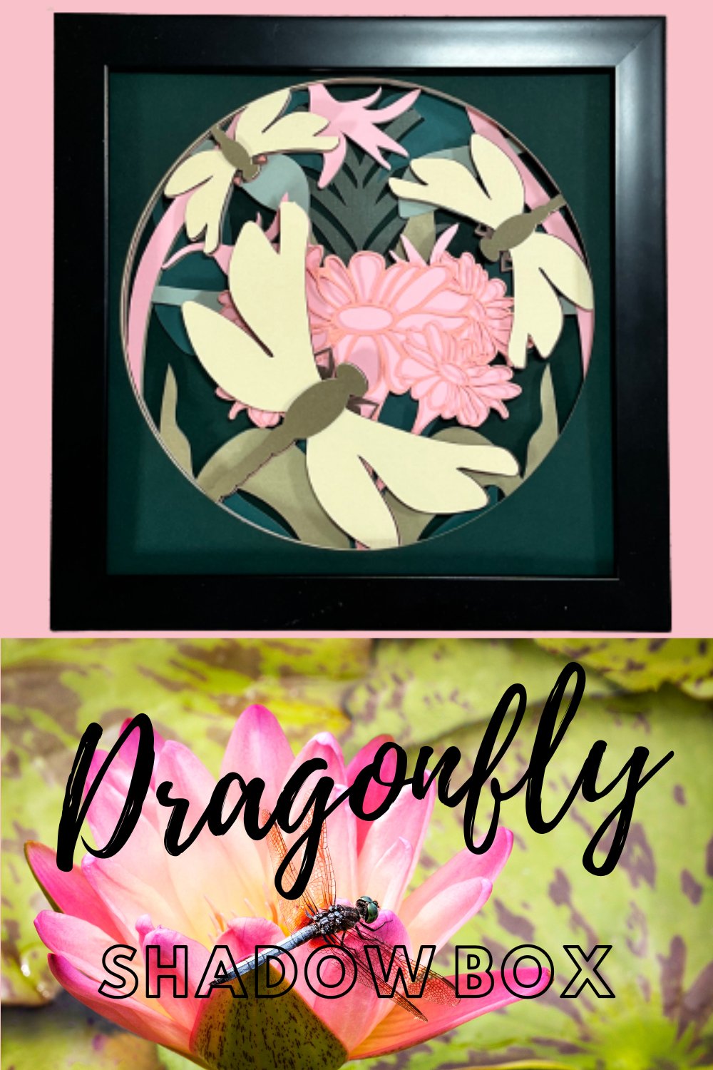 Spring Svg Shadow Box, 3D Layered Covered Bridge Cut File