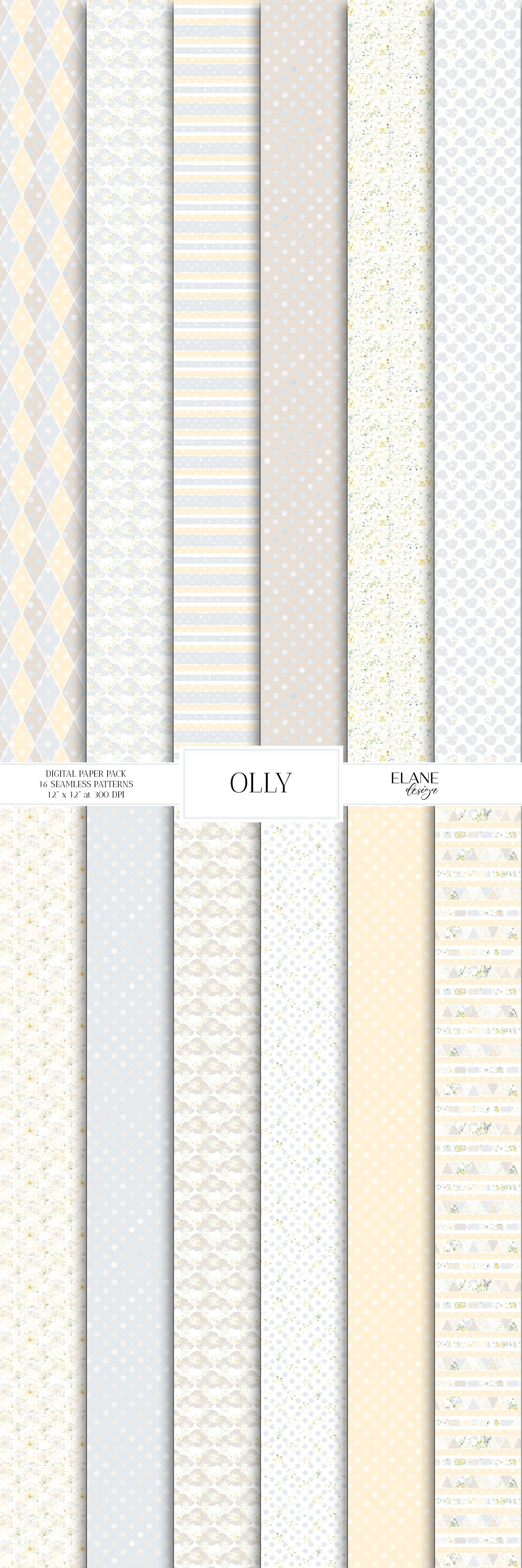 Baby Digital Paper, Pastel Colors Seamless (4121467)
