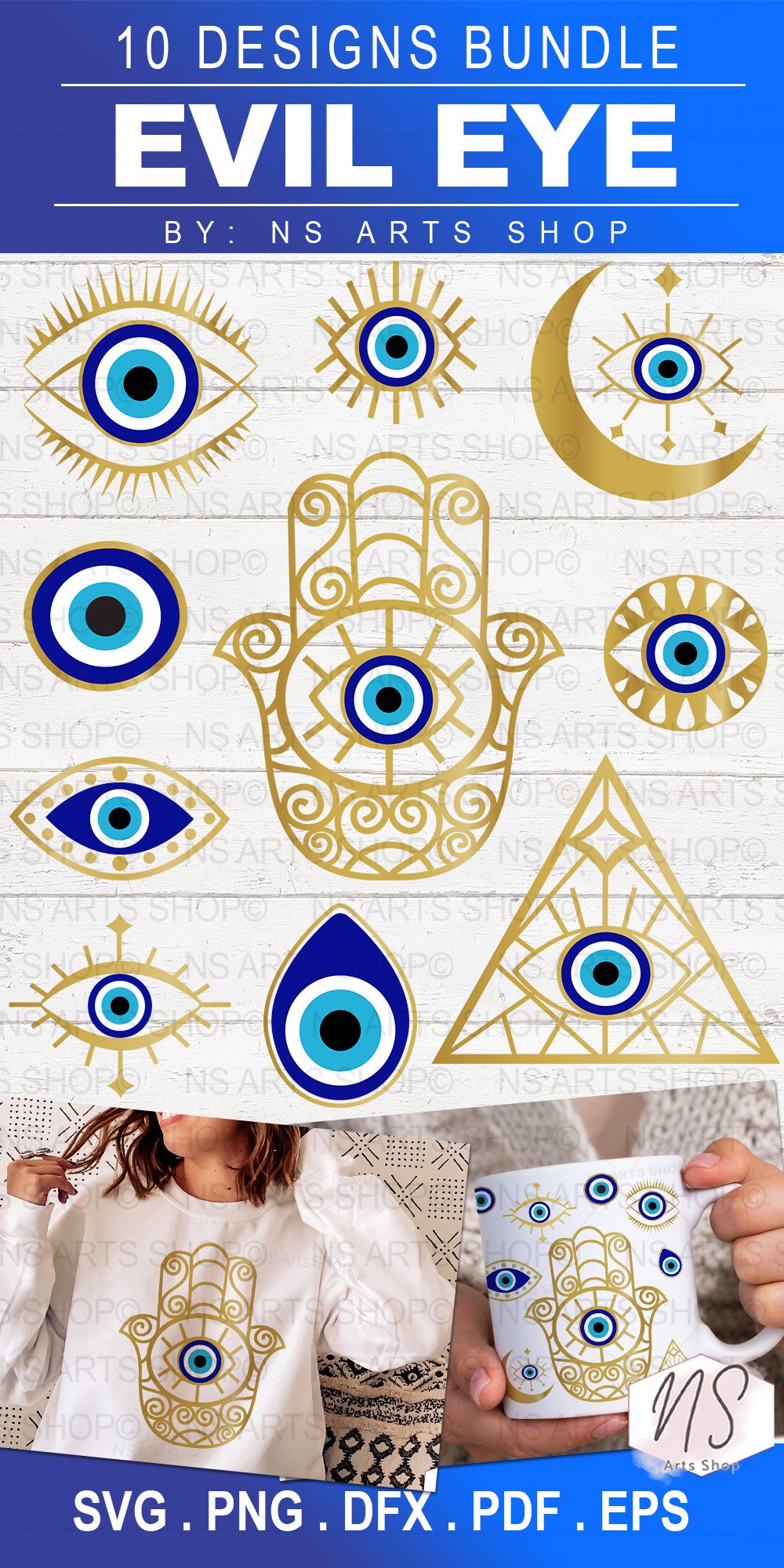 Evil eye SVG bundle