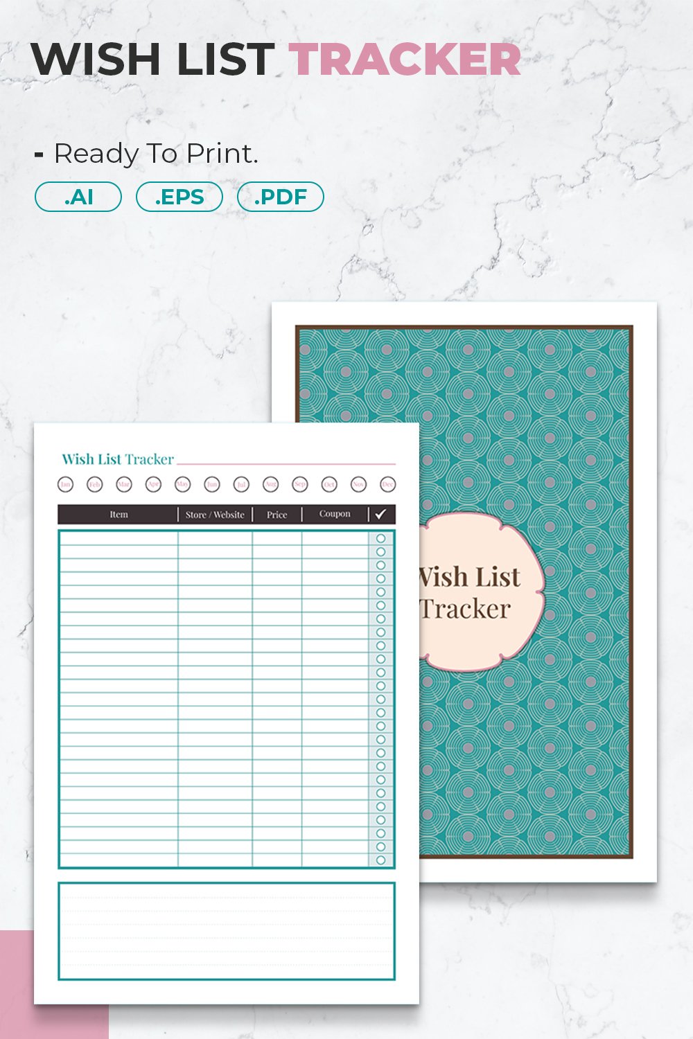 Wish List Tracker | Printable Template