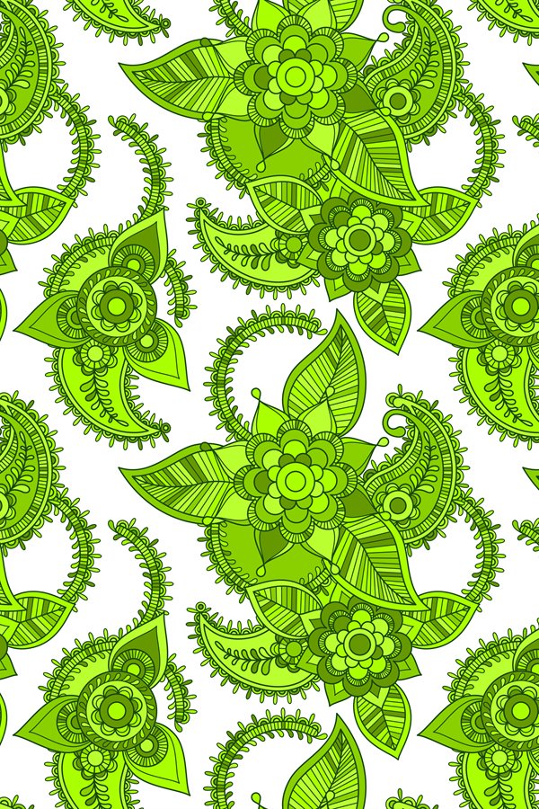 Green color line seamless design