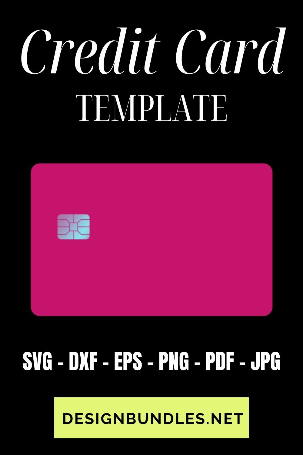 Blank Credit Card Template Label, Credit Card (2700407)