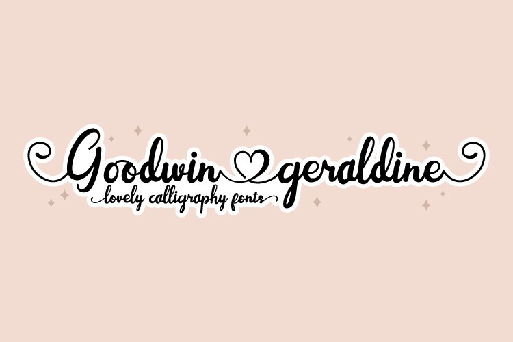 Goodwin Geraldine - Lovely Calligraphy Fonts