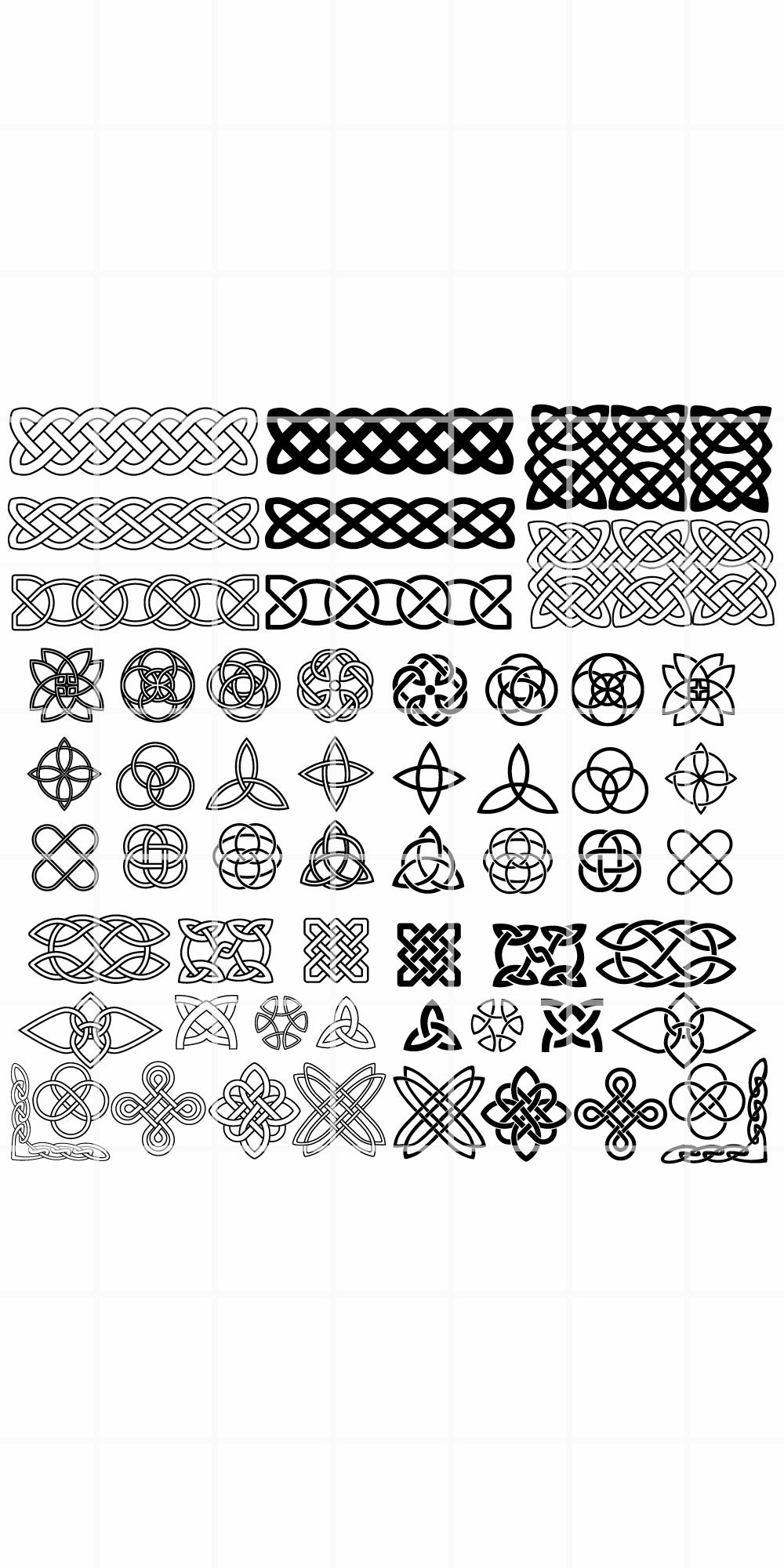 Celtic Knots SVG. Celtic Knots png. Celtic signs clipart.