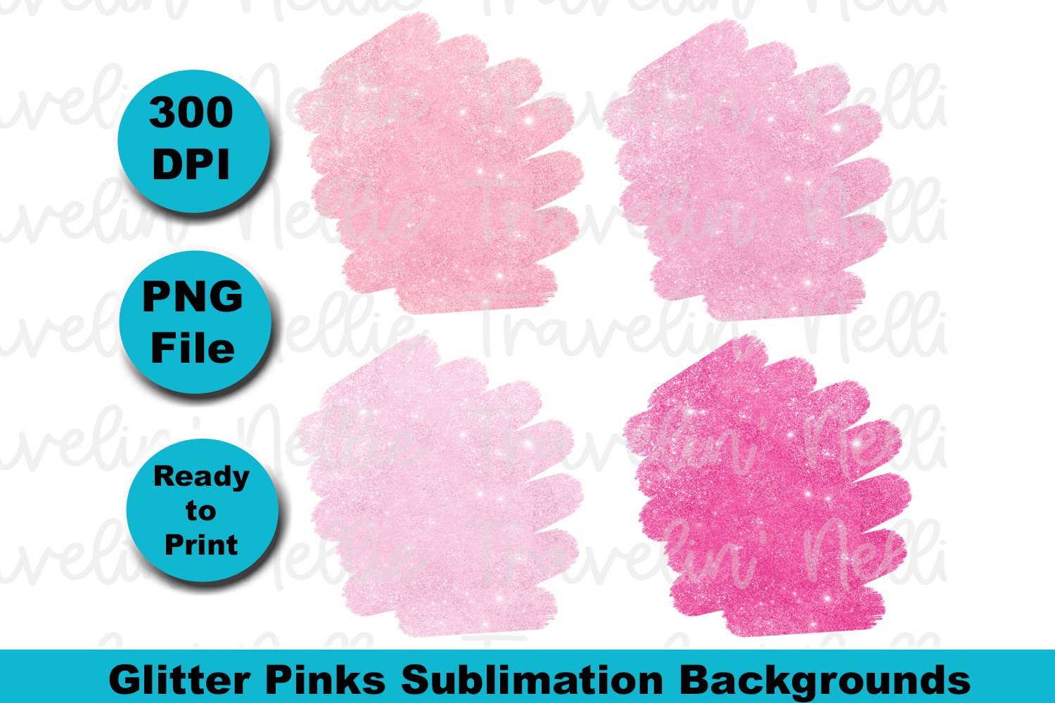Glitter Pink Background Bundle for Sublimation and Printing
