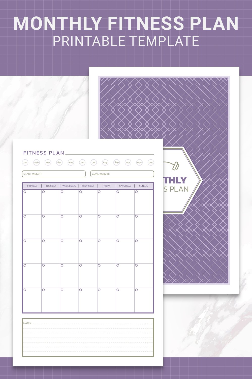 Monthly Fitness Plan (2555638)