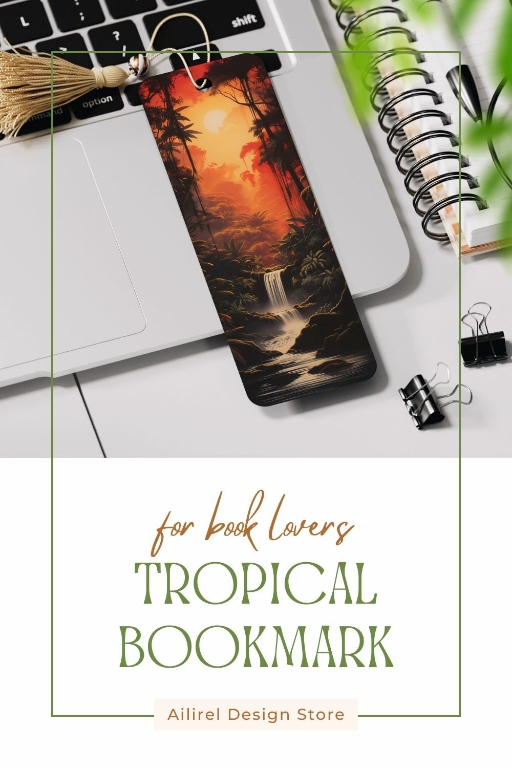 Summer Bookmark Template, Printable Bookmark (3324926)