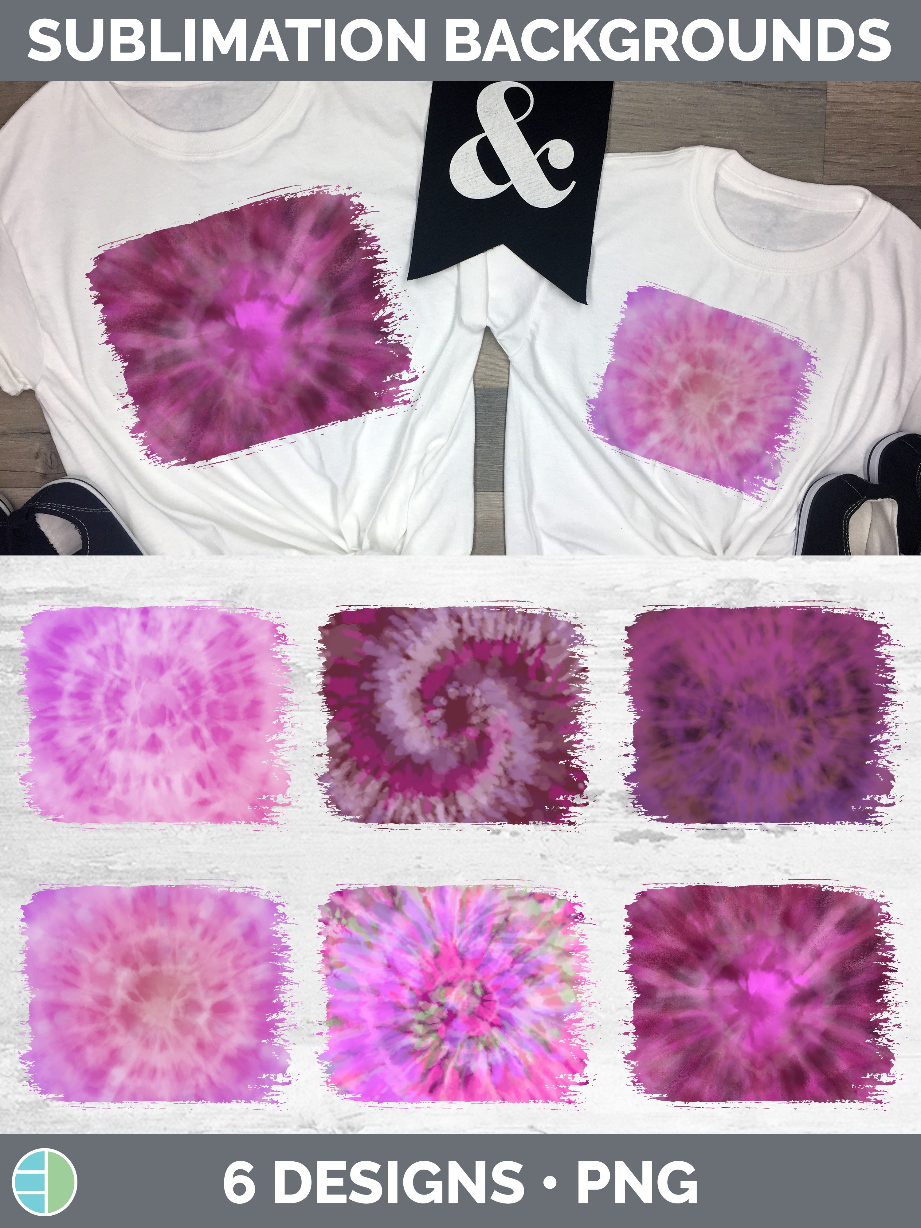 Pink Tie Dye Distressed Sublimation Background