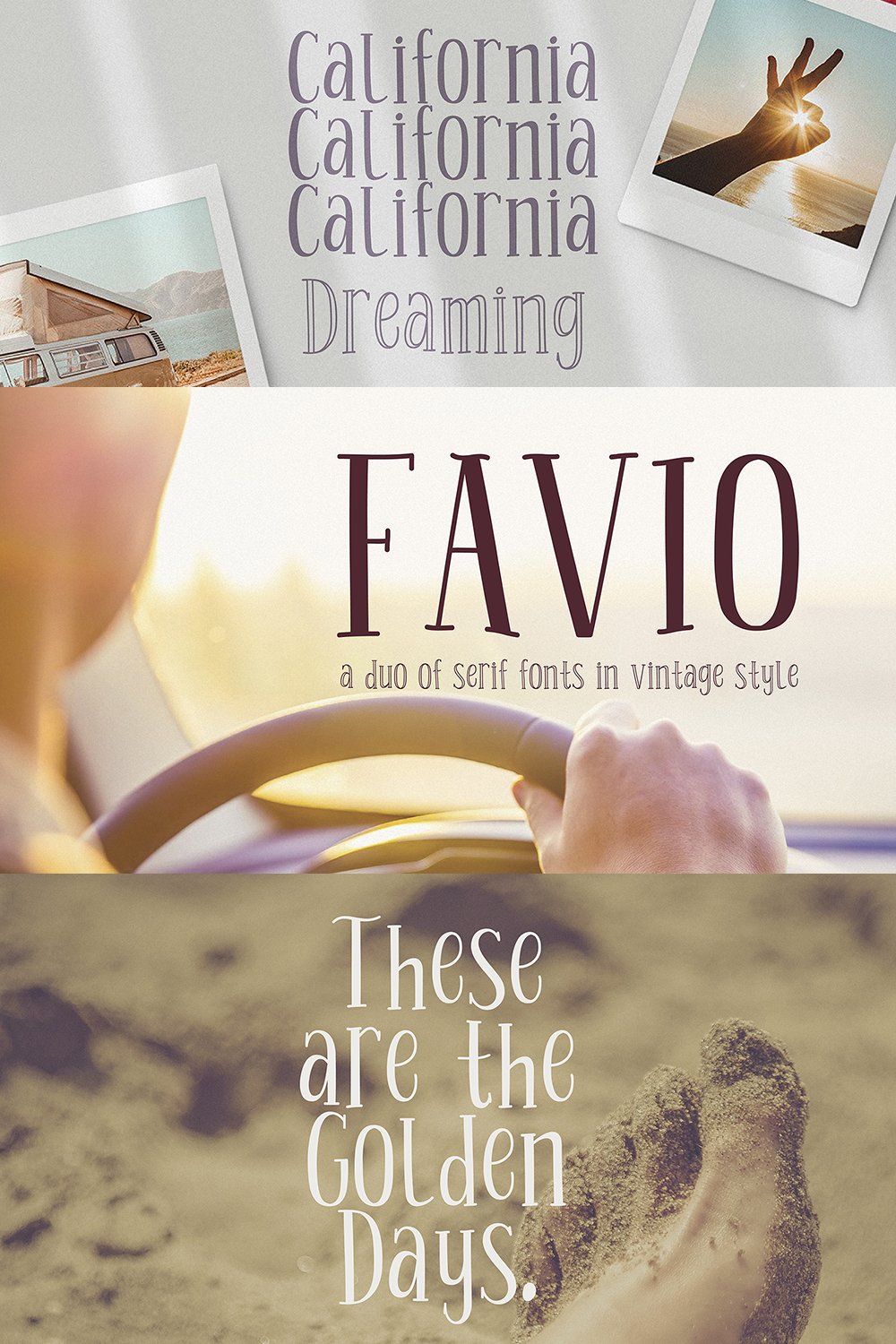Favio - playful duo of vintage fonts