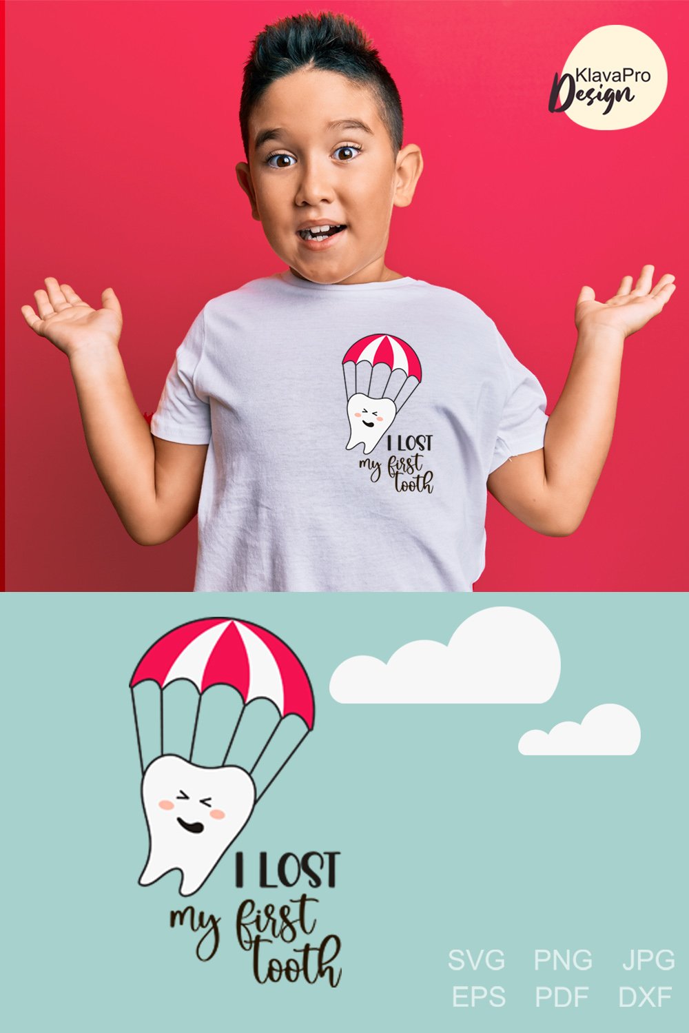 I Lost My First Tooth - fun kids SVG design