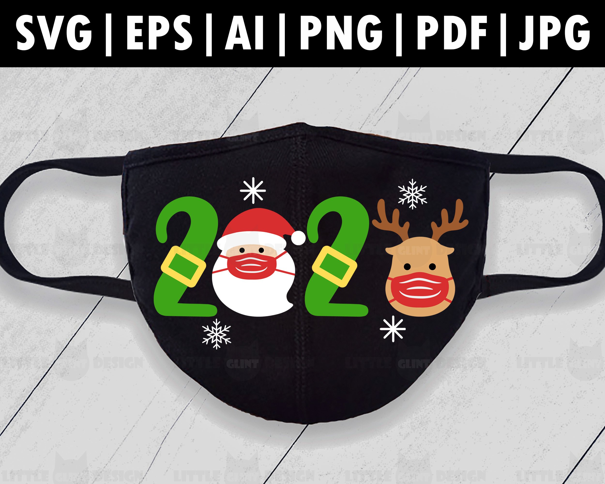 2020, Covid Christmas SVG, Christmas Mask Svg, (1021122)