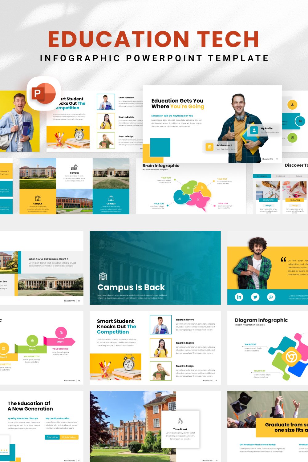 Education Tech PowerPoint Template