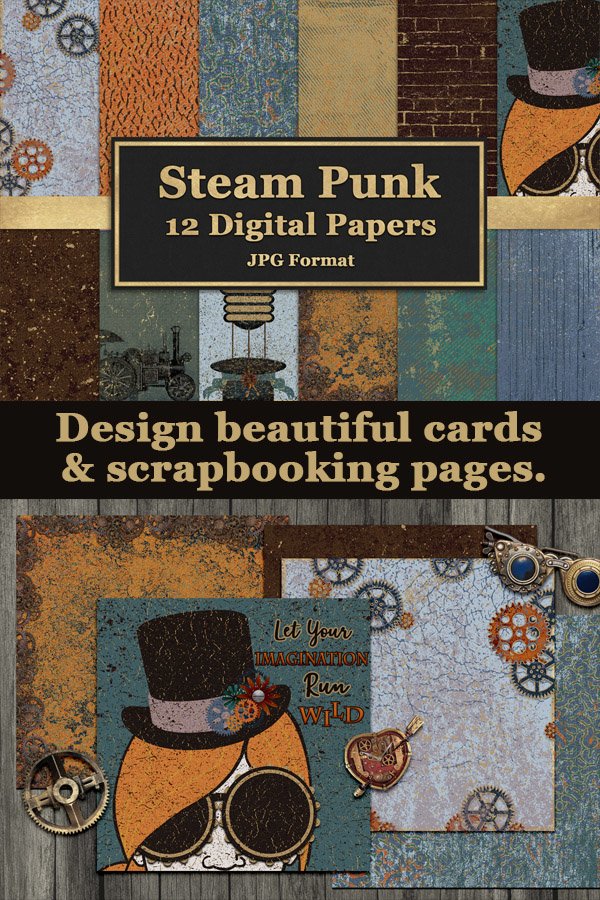 Steam Punk Digital Papers
