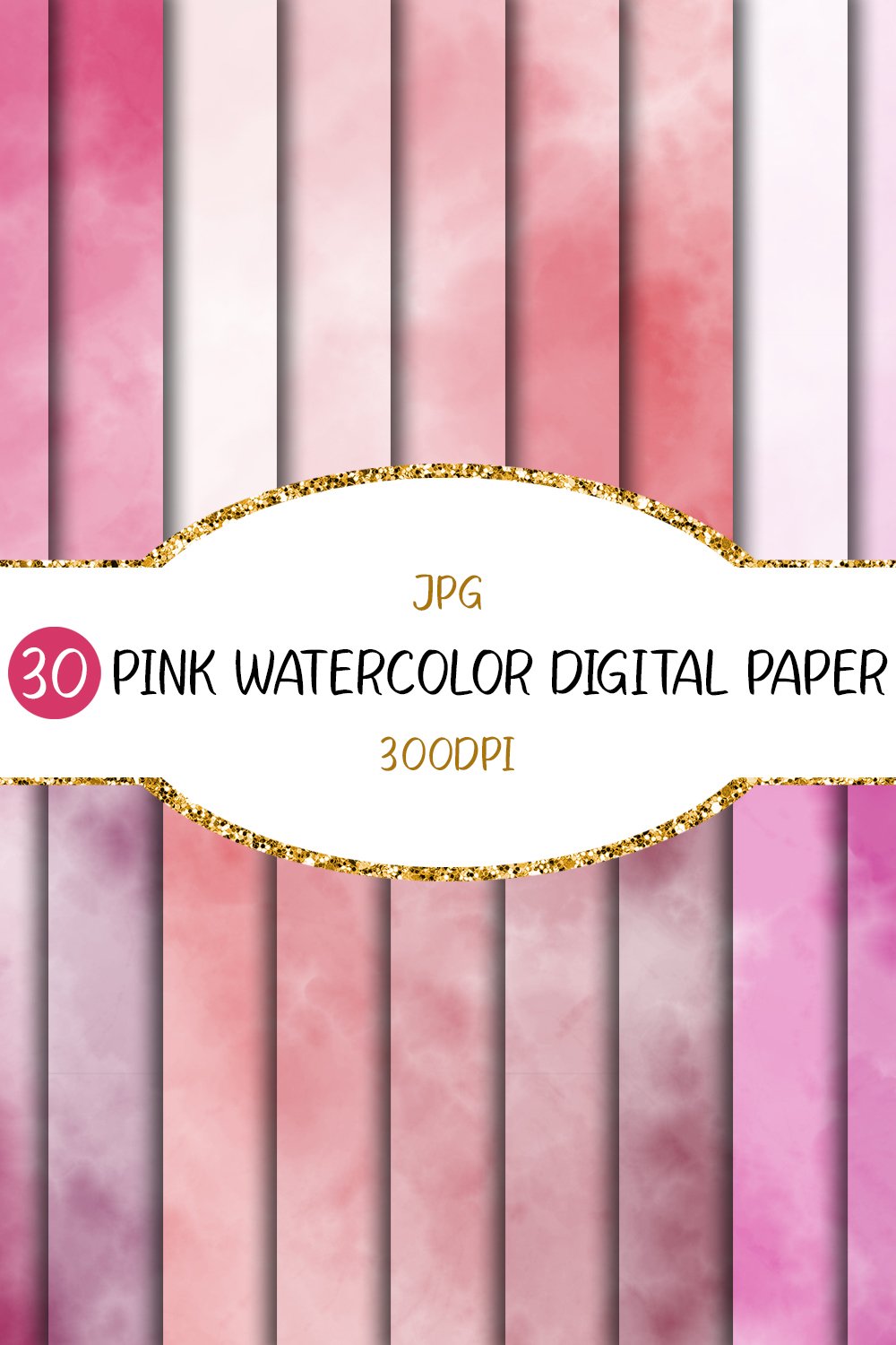 Pink Watercolor Digital Papers | Background (2641624)