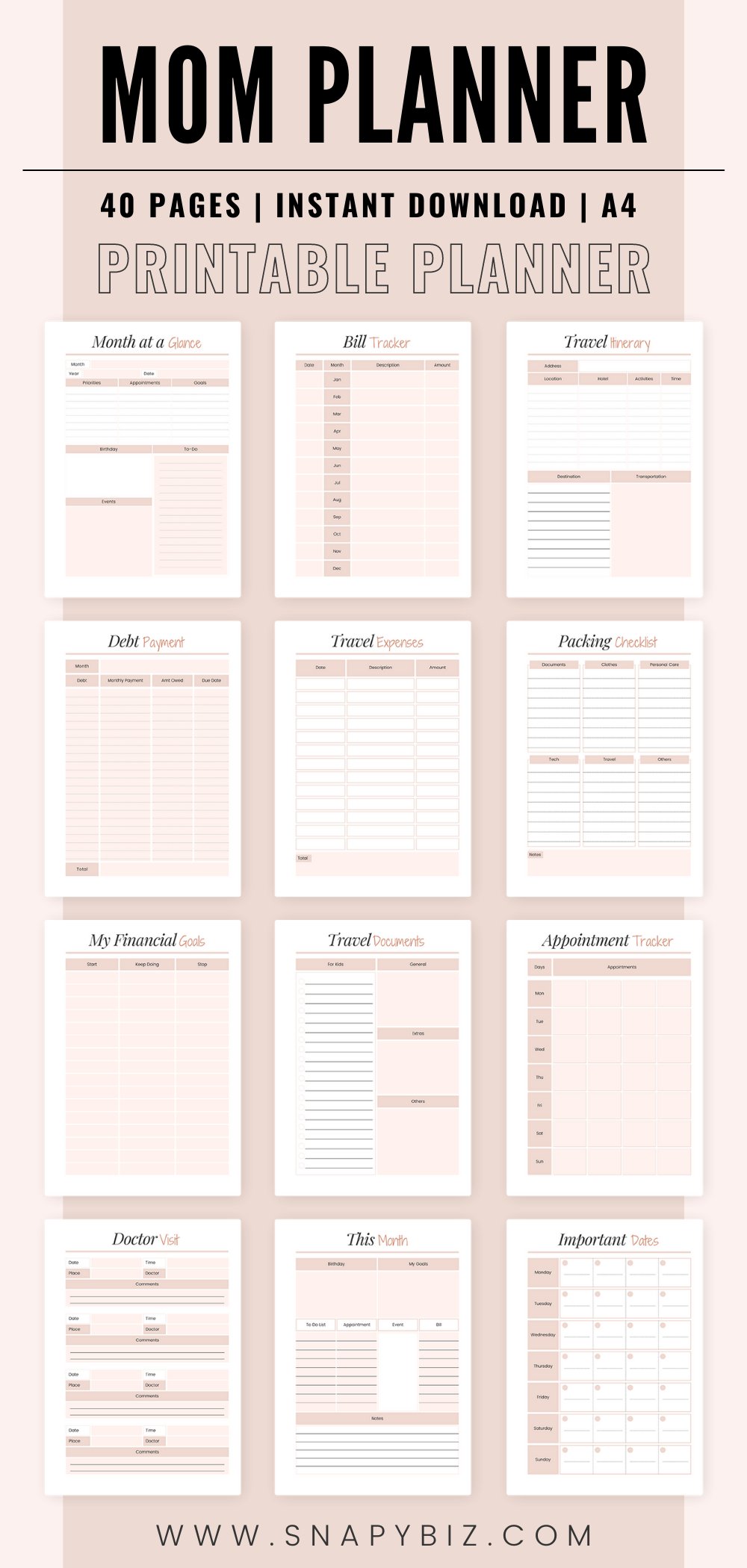 Mom Planners | Best Planners For Moms | Stay At Home Mom
