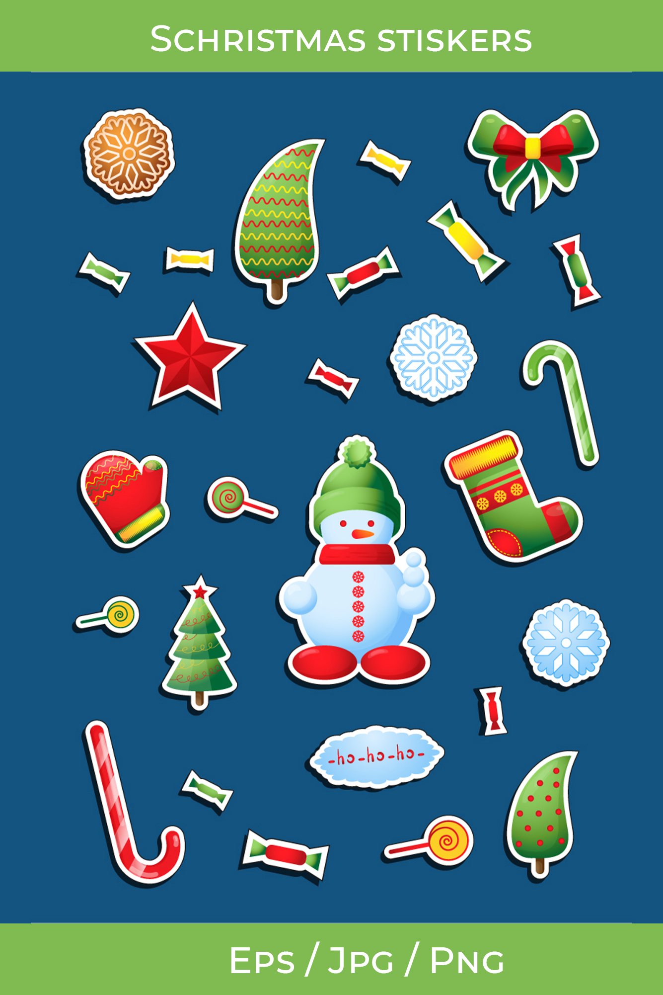 Christmas vector stickers (972544)