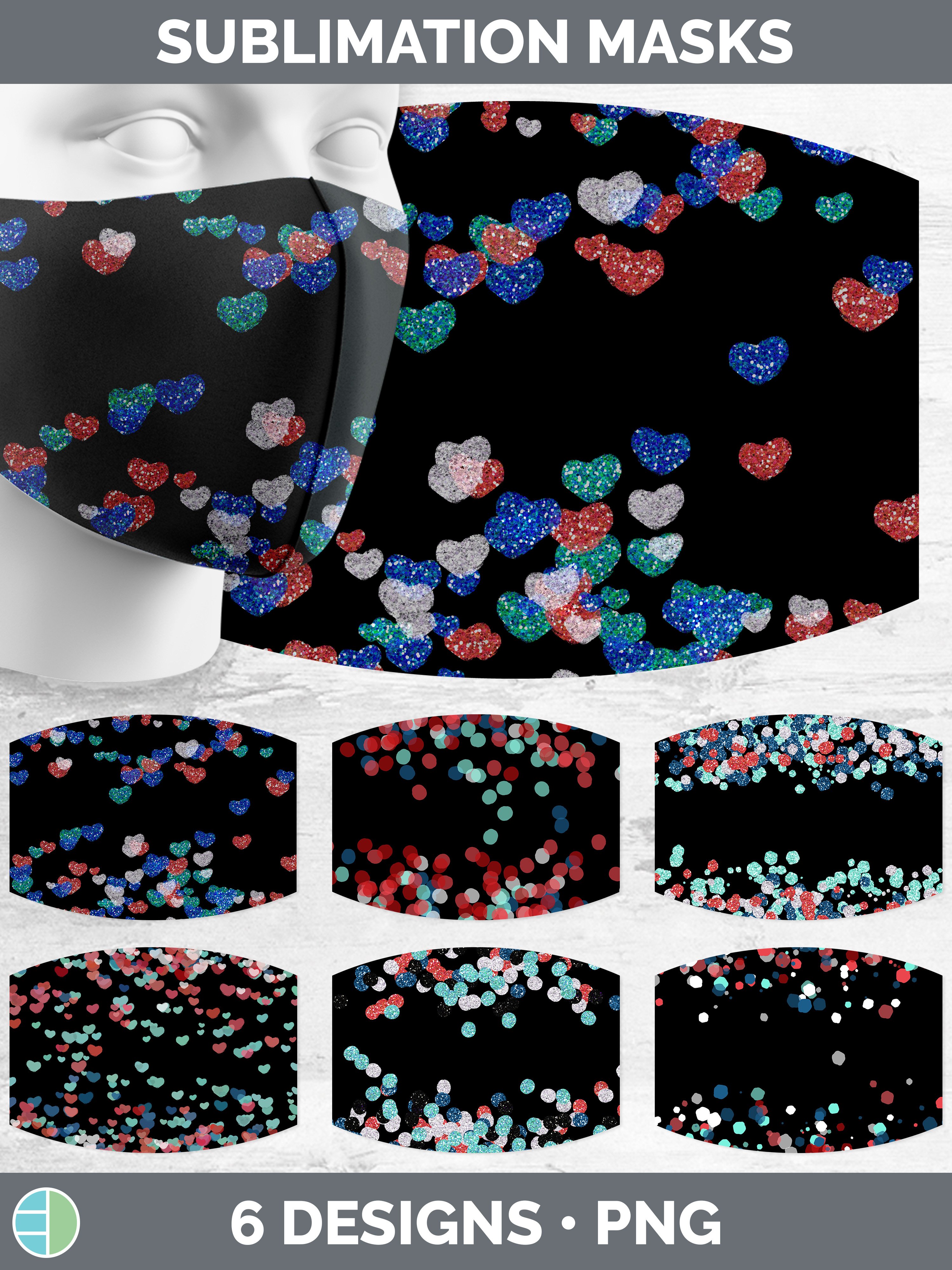 Patriotic Fireworks Mask | 4th of July Sublimation Face Mask