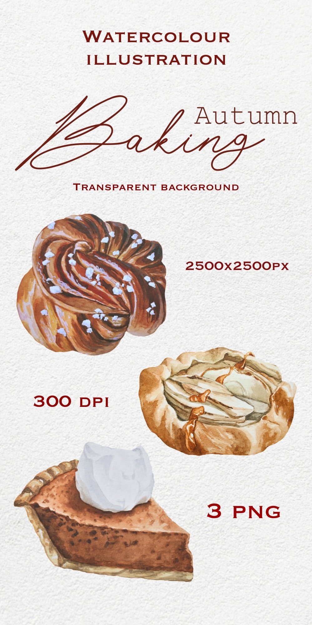 Watercolour Autumn Baking Illustrations (2093689)