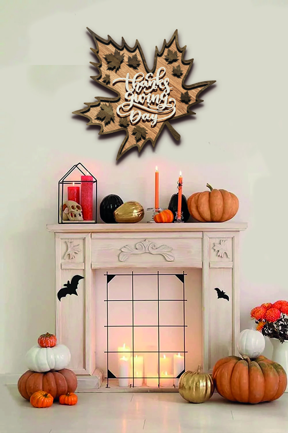 Thanksgiving Day Wood Cut and Paper Cut Template