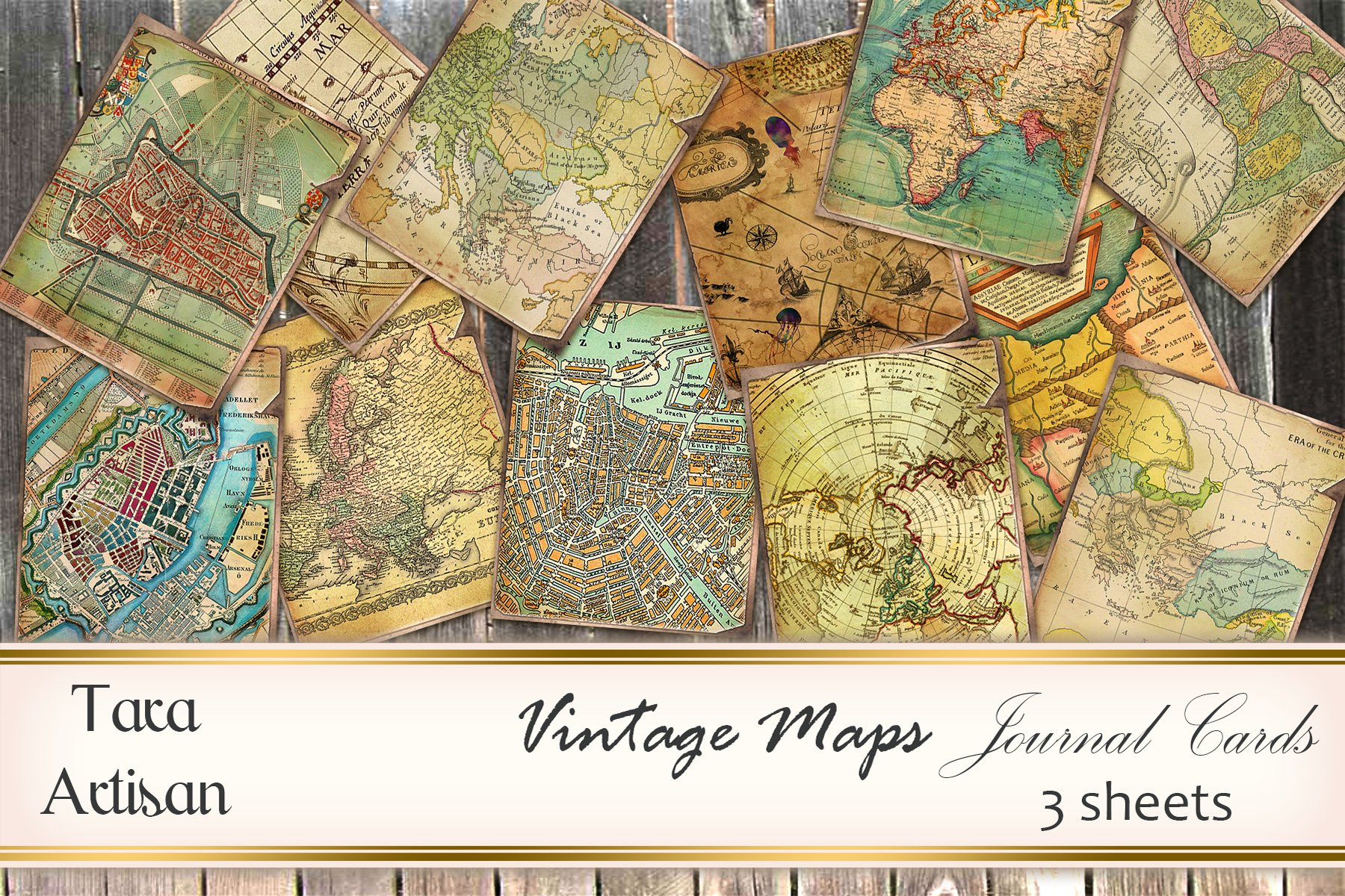 Vintage Maps Cards