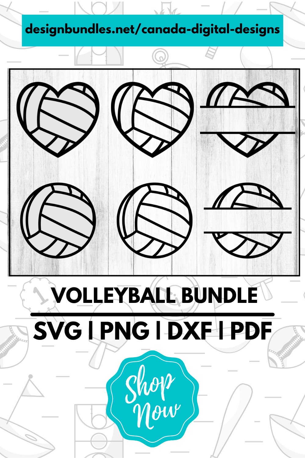 Volleyball svg cut file bundle - Sports svg