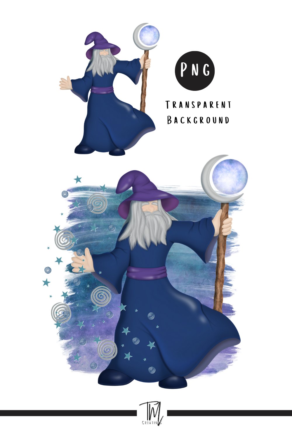 Magical Wizard Clipart, PNG - Transparent Background