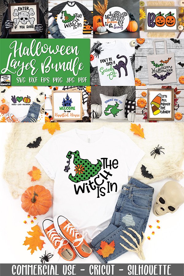 Halloween SVG Bundle with 10 Layered Cut Files