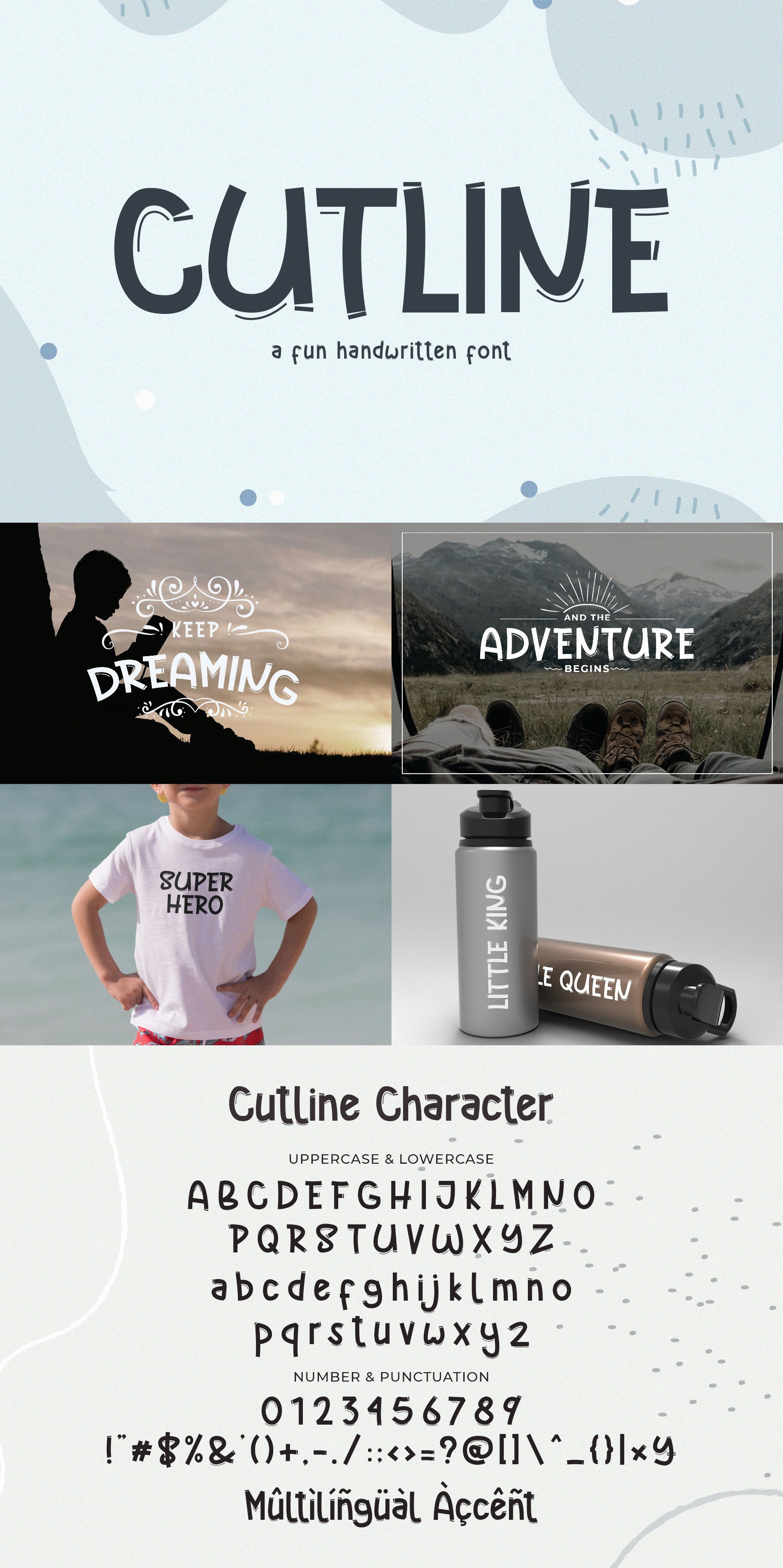 Cutline // A Fun Handwritten Font