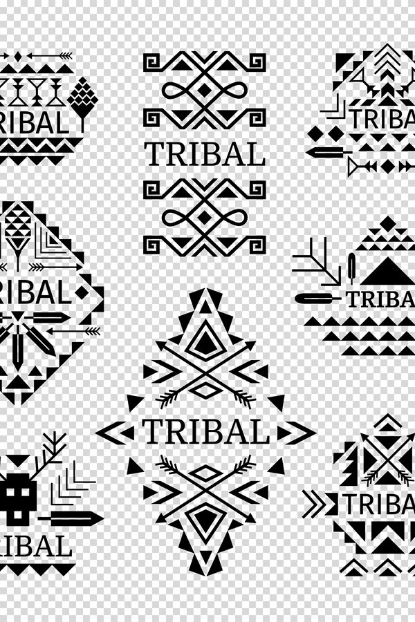 Tribal logos set