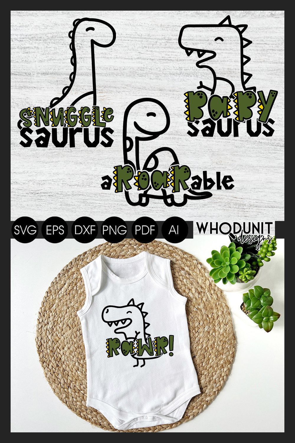 Cute Dinos pack | SVG bundle | Dinosaur cut files