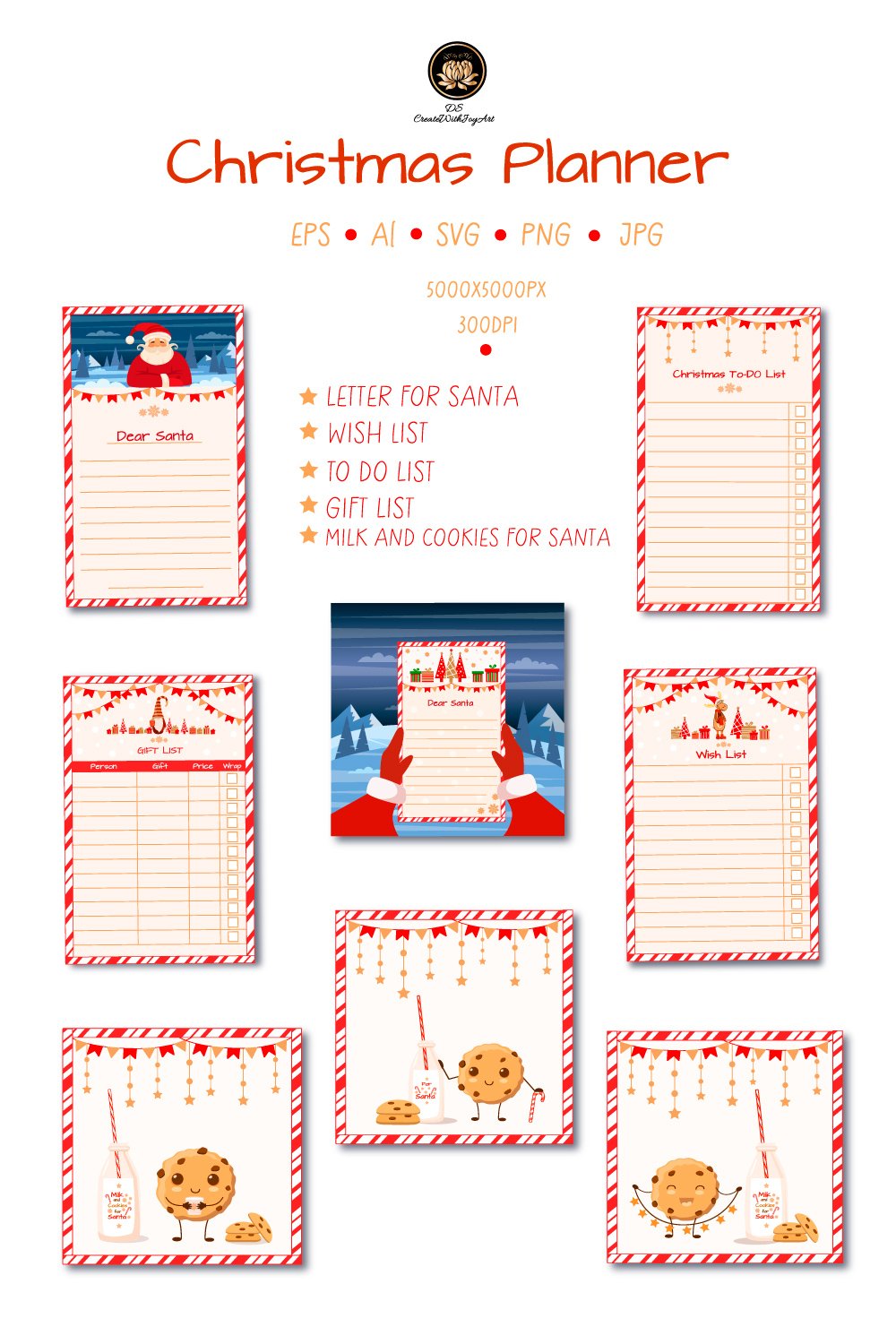 Christmas planner / Christmas card set