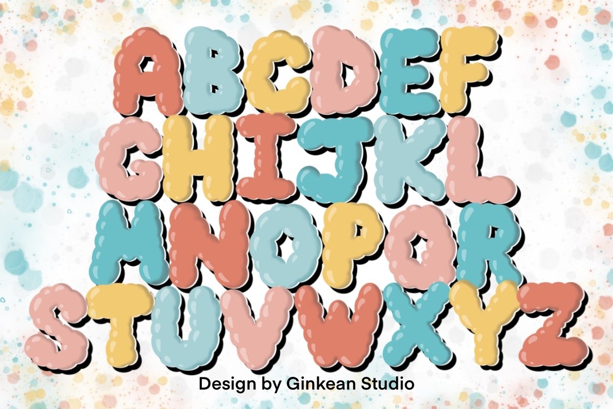 Alphabet brushes, 26 Alphabets brush stamp (1251690)