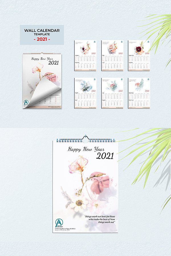 Wall Calendar 2021 - Vol.01