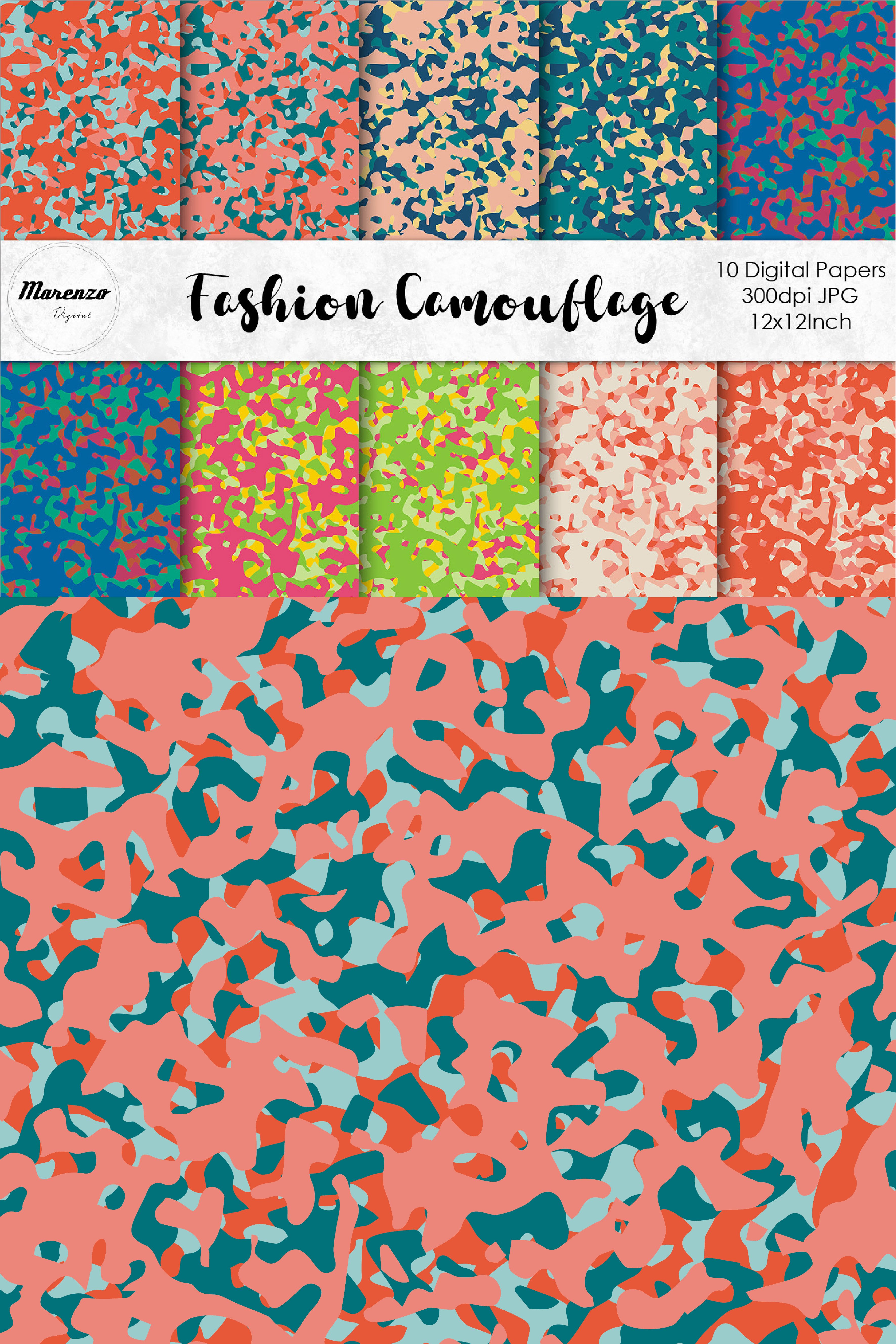 Fashion Camouflage Digital Papers