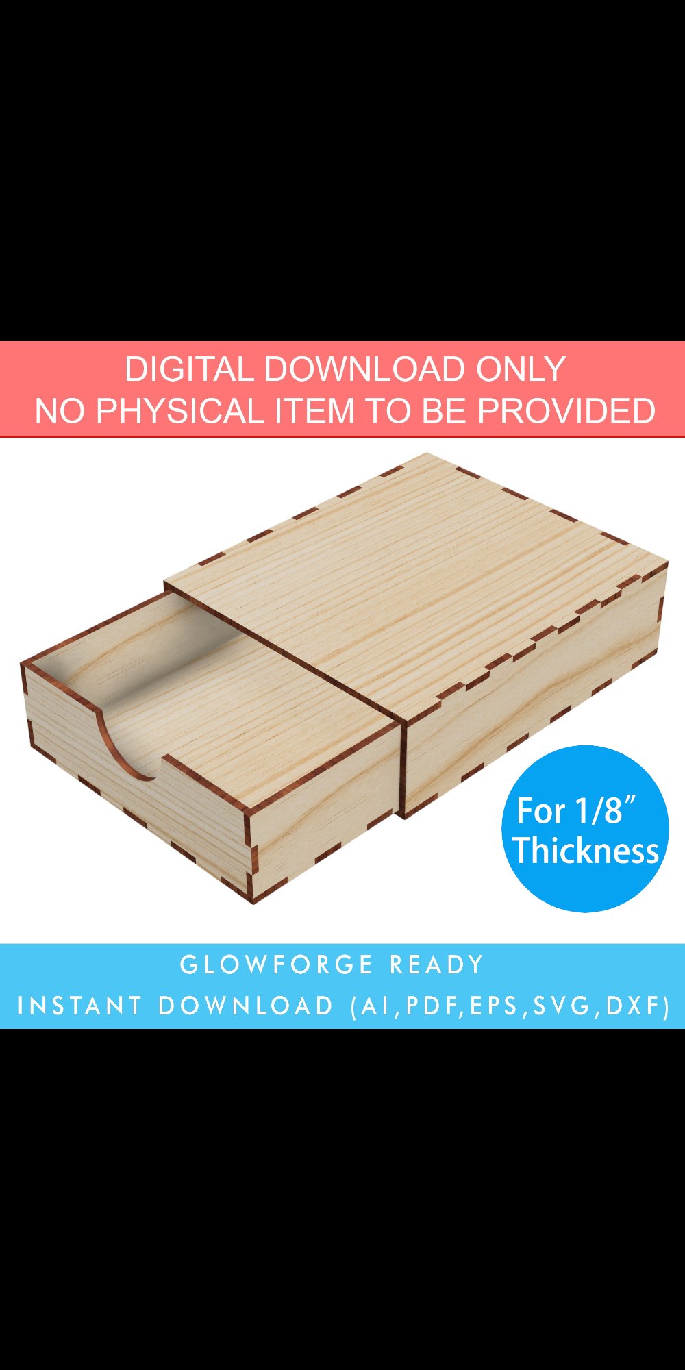 Sliding Drawer Vector Files for storaging A4/Letter Paper