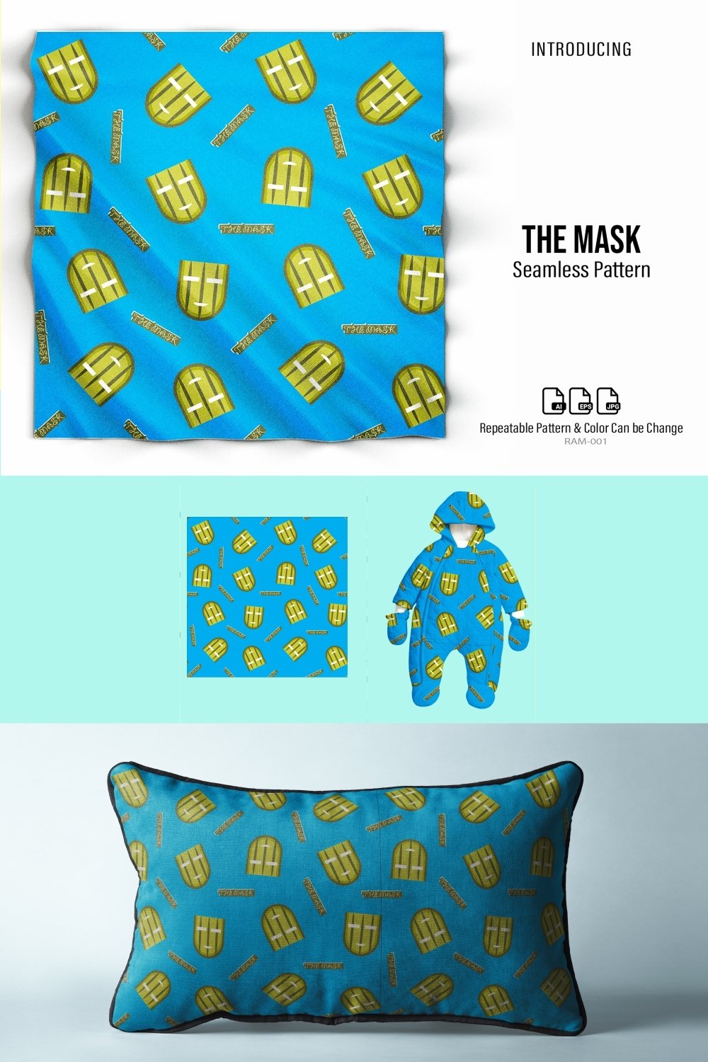 The Mask Seamless Pattern