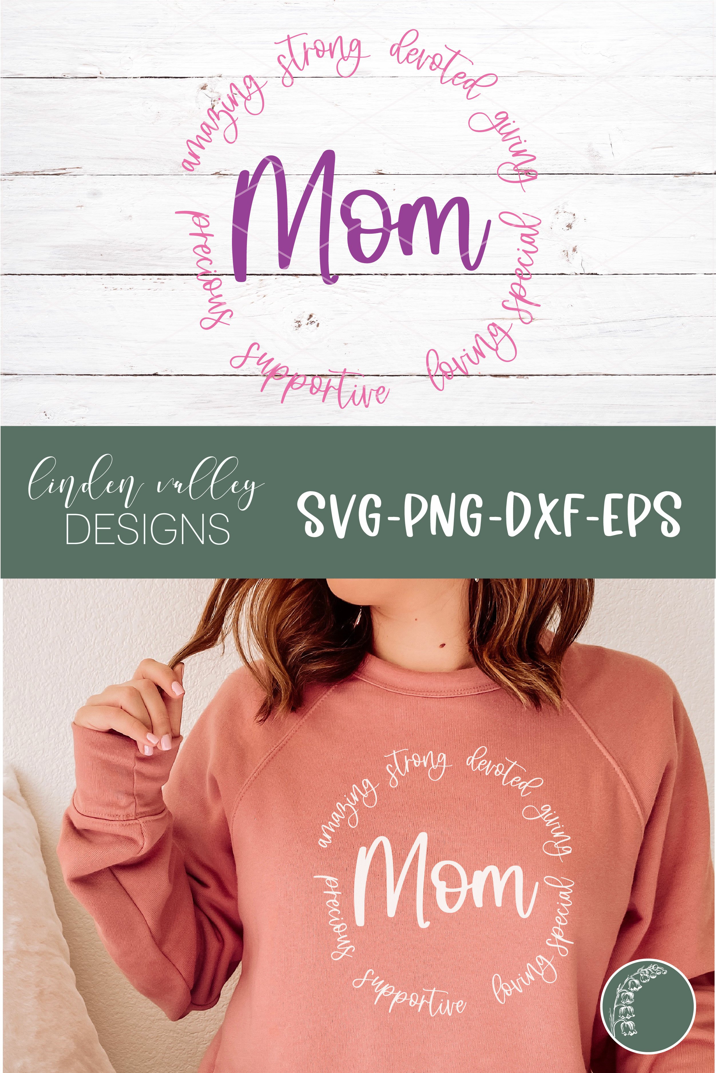 Mother's Day Round SVG-Amazing Mom SVG-Mother's Day Tshirt S