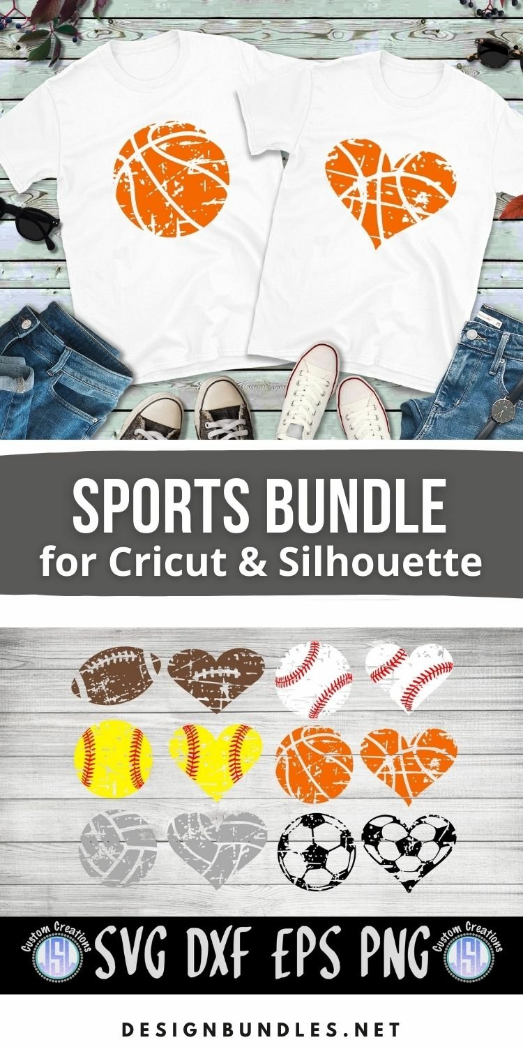 Distressed Sports Set of 12 Bundle | SVG DXF EPS (136773)