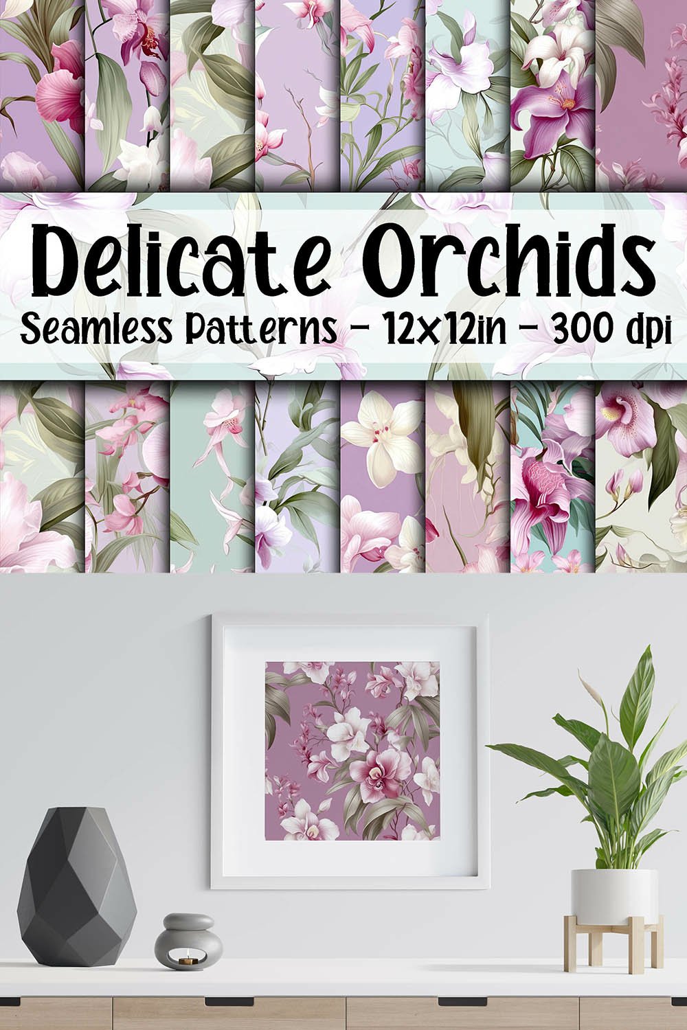Seamless Cherry Blossoms Digital Paper