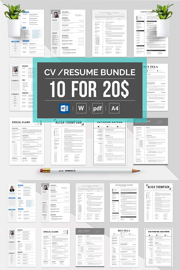Microsoft Word CV & Resume Bundle