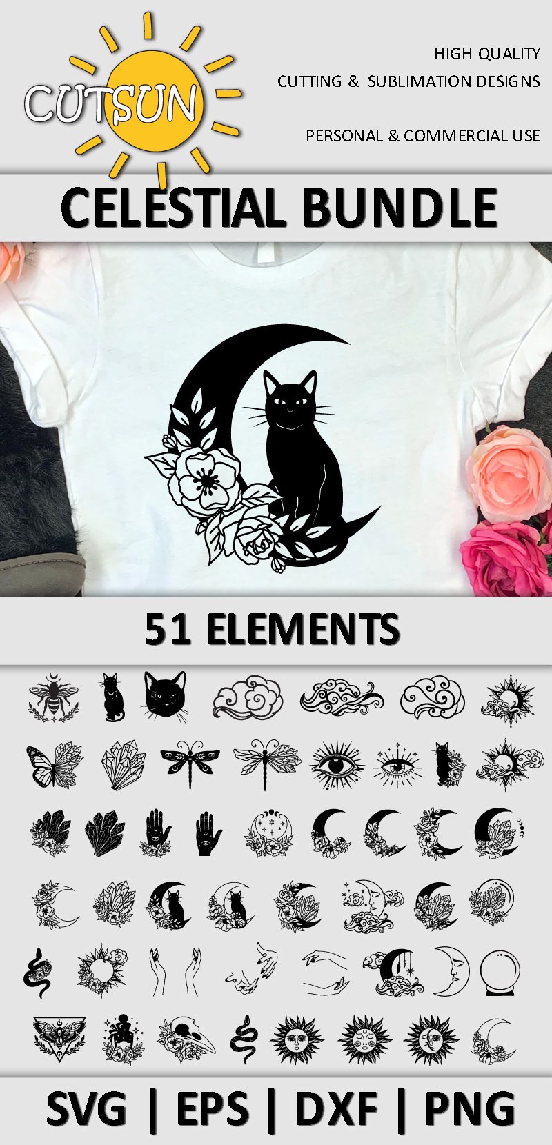 Mystical SVG bundle | Celestial SVG bundle