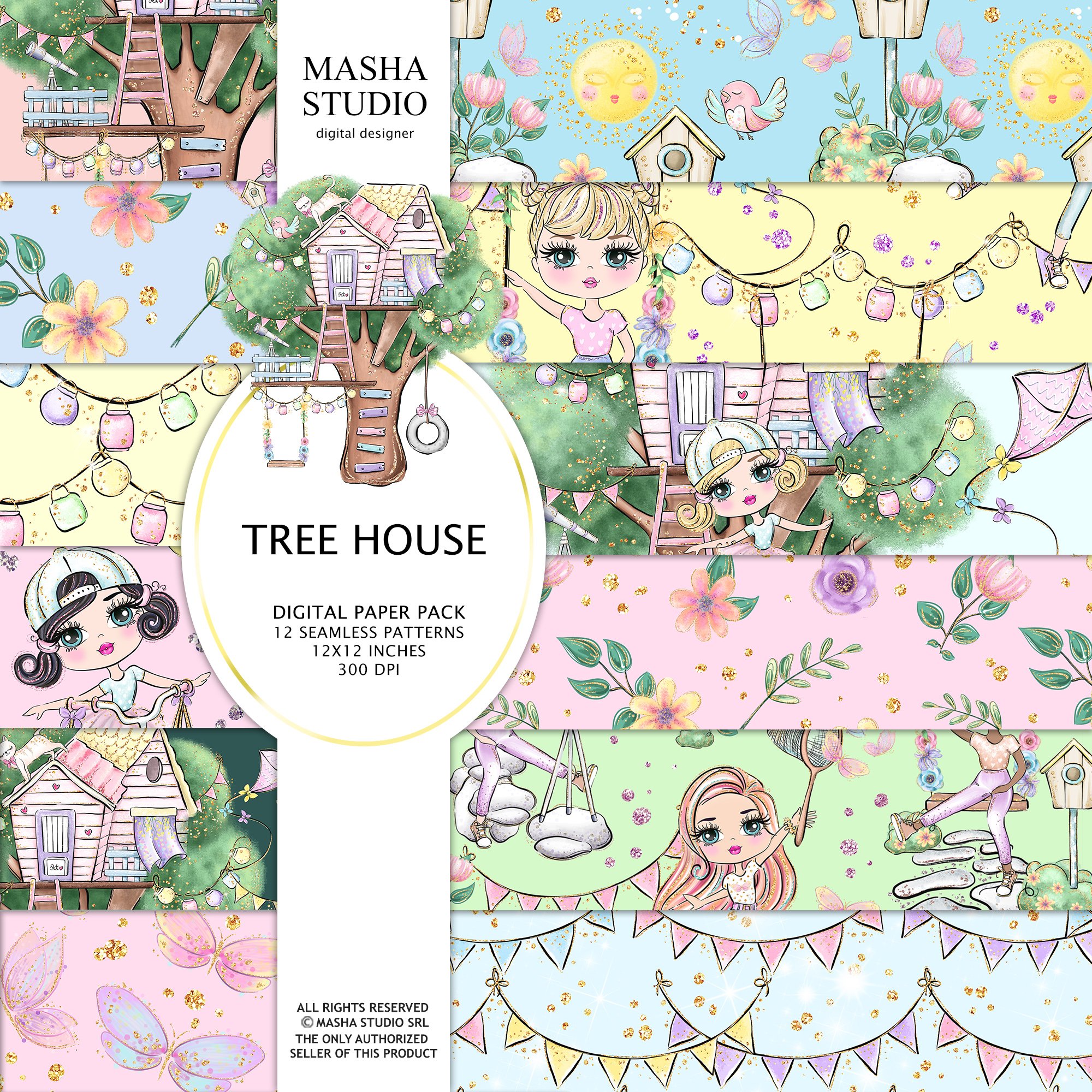 TREE HOUSE Digital Papers