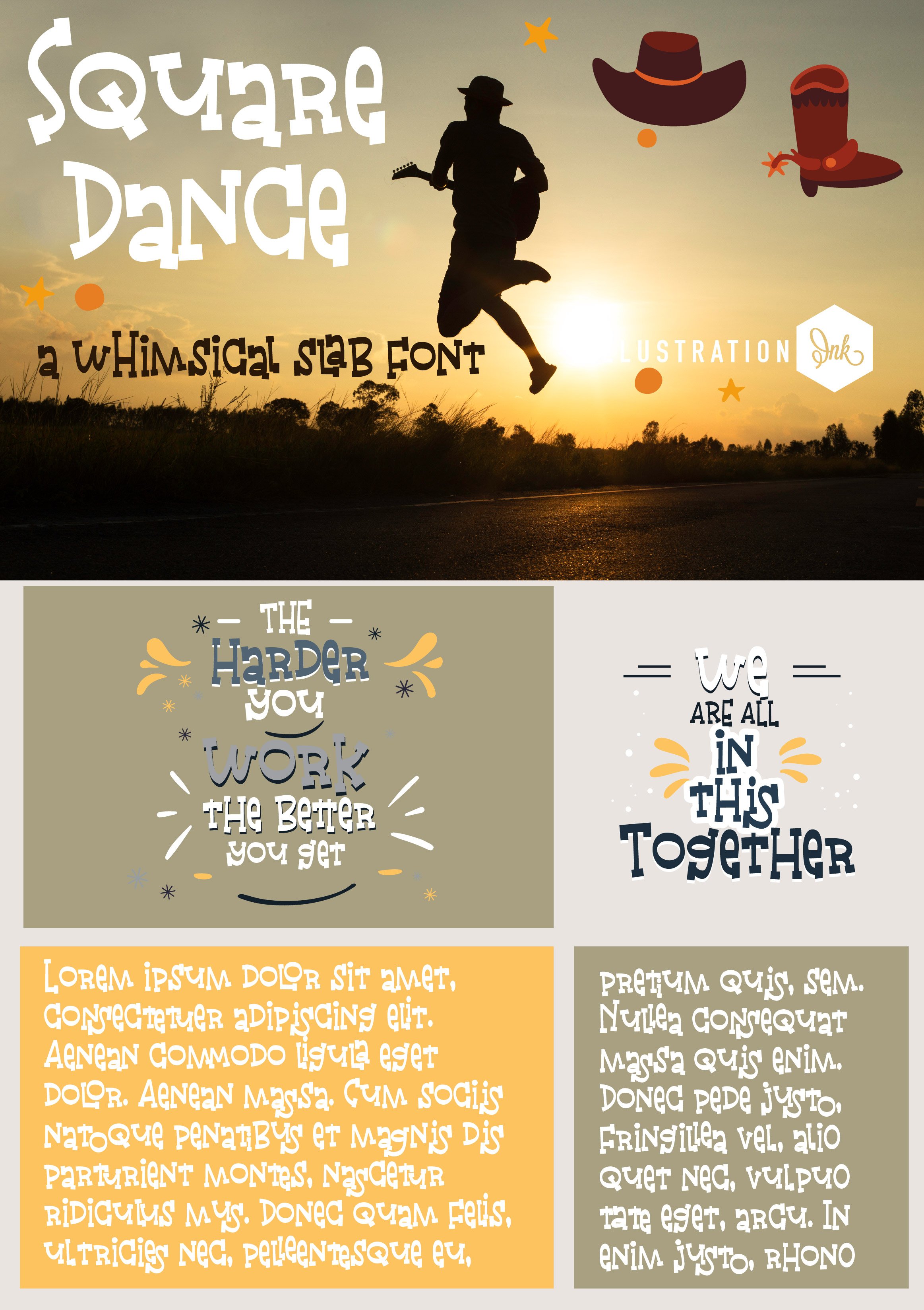 Handwritten serif font with slab serifs