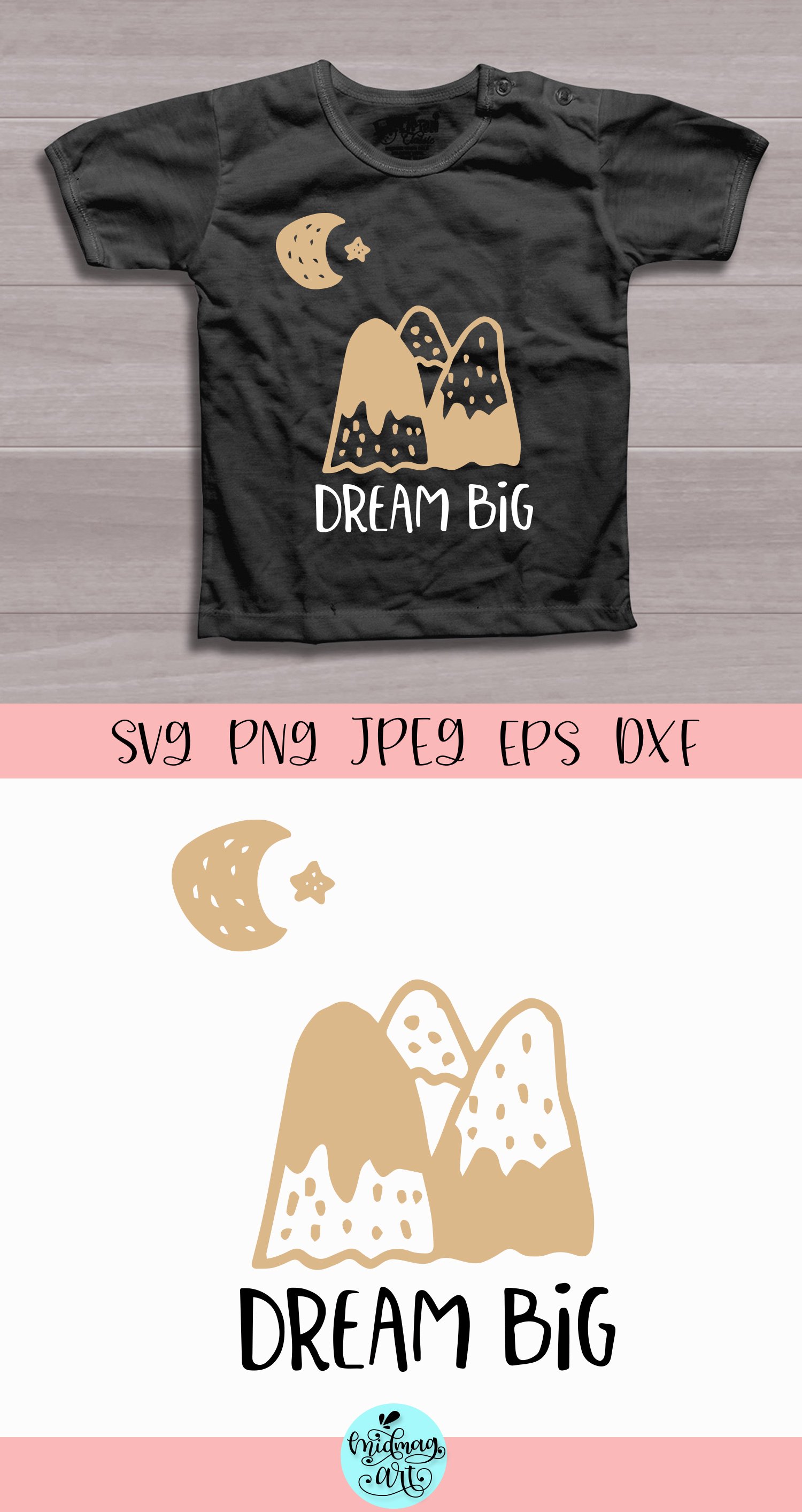 Dream big svg, kids svg (1109971)