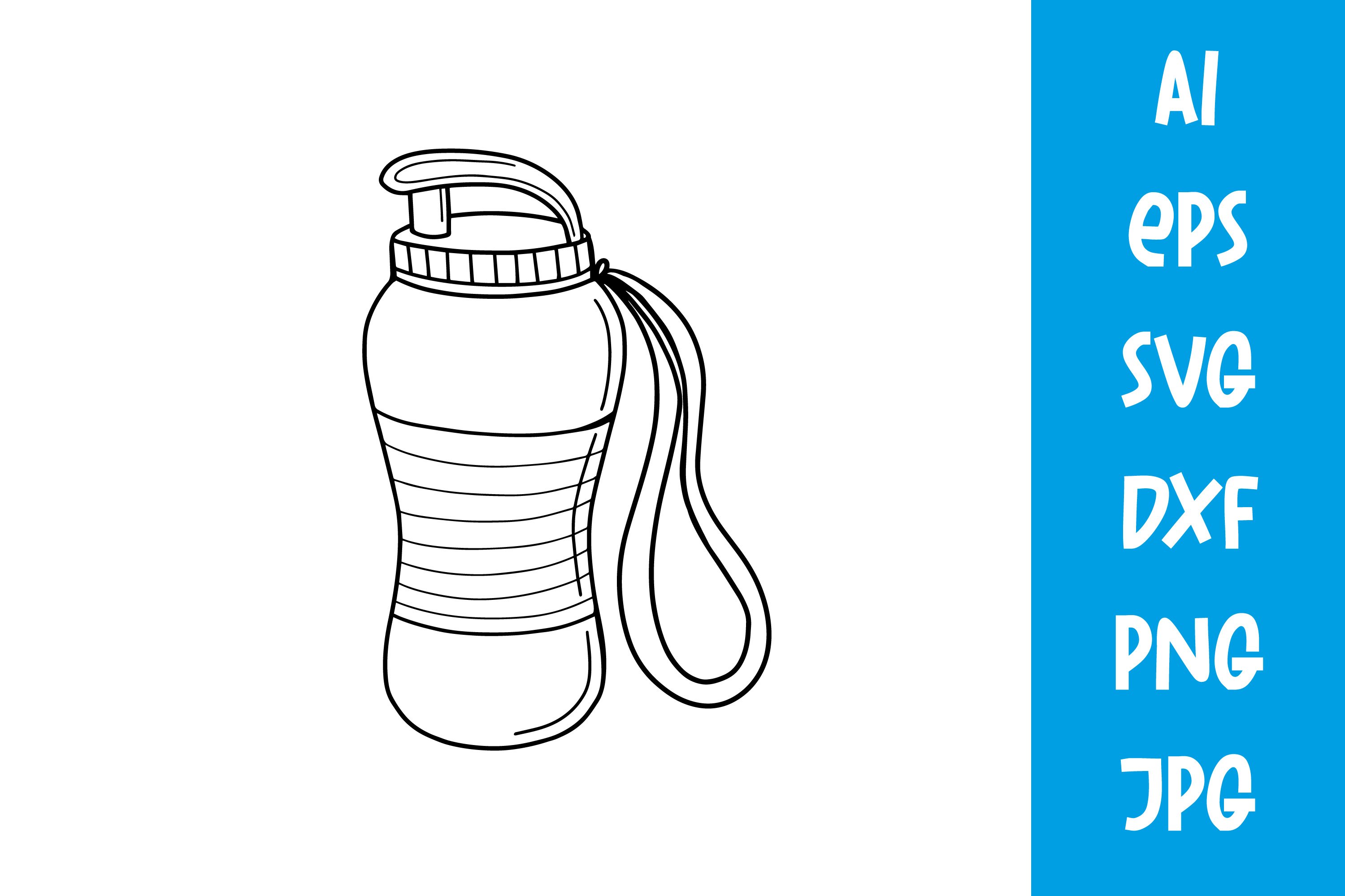 Sports Water Bottle SVG| Beverage