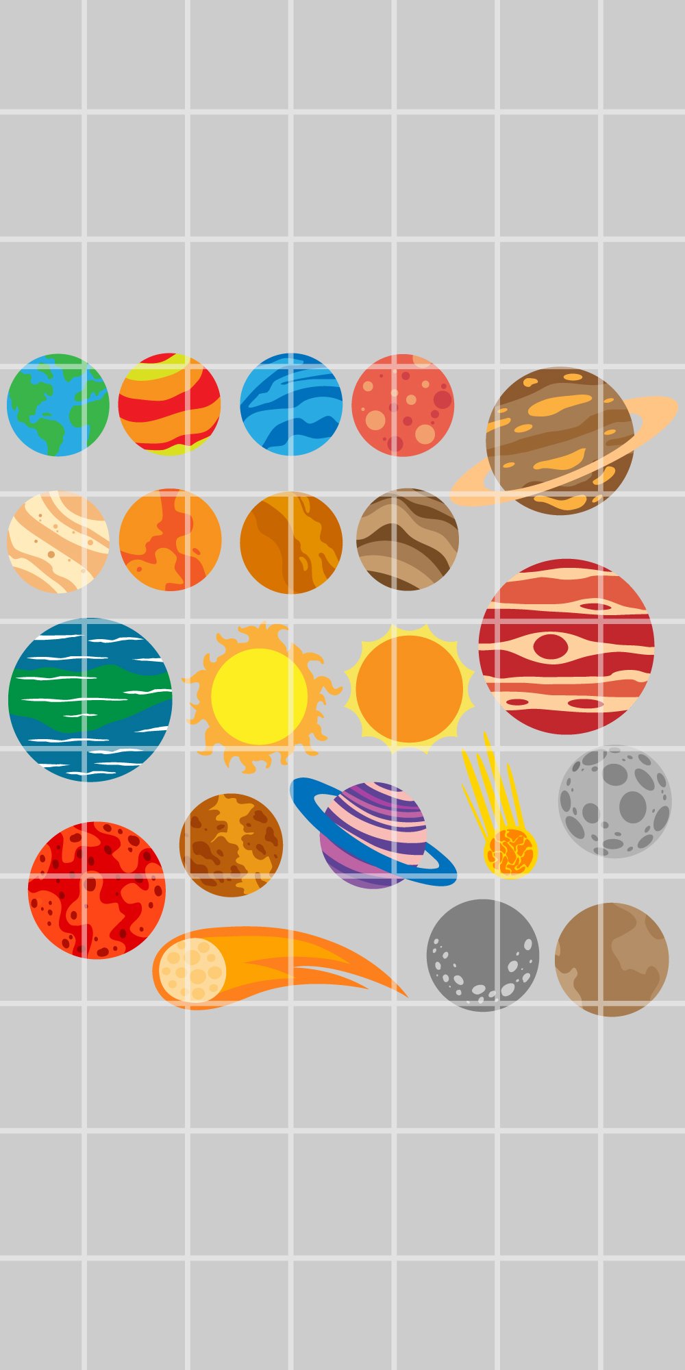 Planets SVG. Space png. Solar System clipart. Planet cut.
