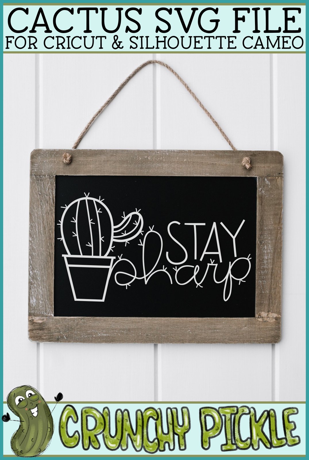 Stay Sharp Cactus SVG File